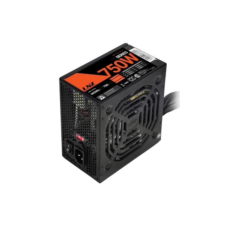 FUENTE ATX LNZ ZX750-GZ SERIES 750W/120MM RED FAN
