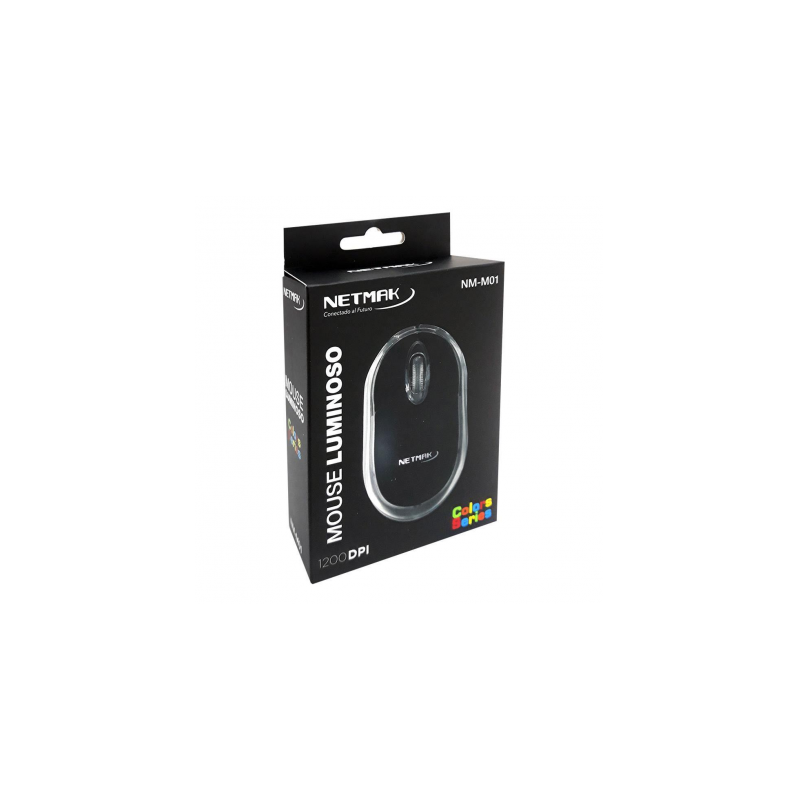 MOUSE NETMAK NM-M01 LUMINOSO USB
