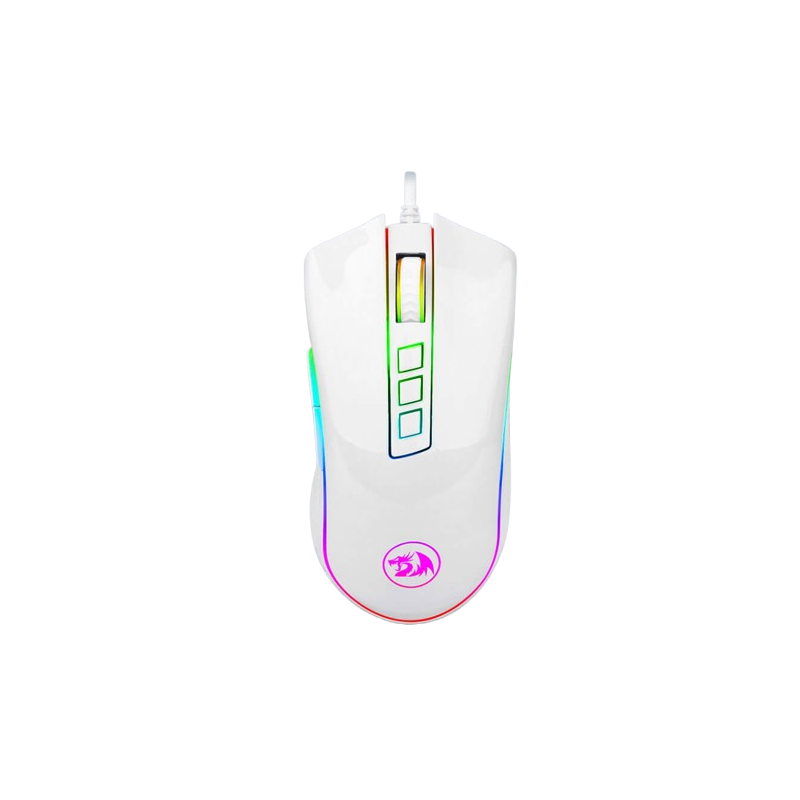 MOUSE REDRAGON COBRA M711-W USB WHITE RGB GAMER