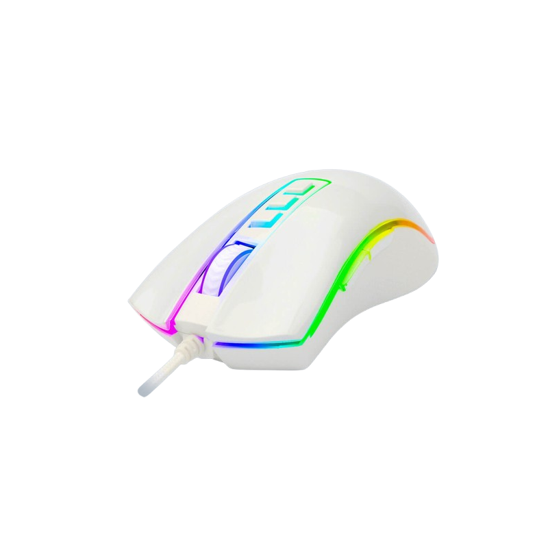 MOUSE REDRAGON COBRA M711-W USB WHITE RGB GAMER