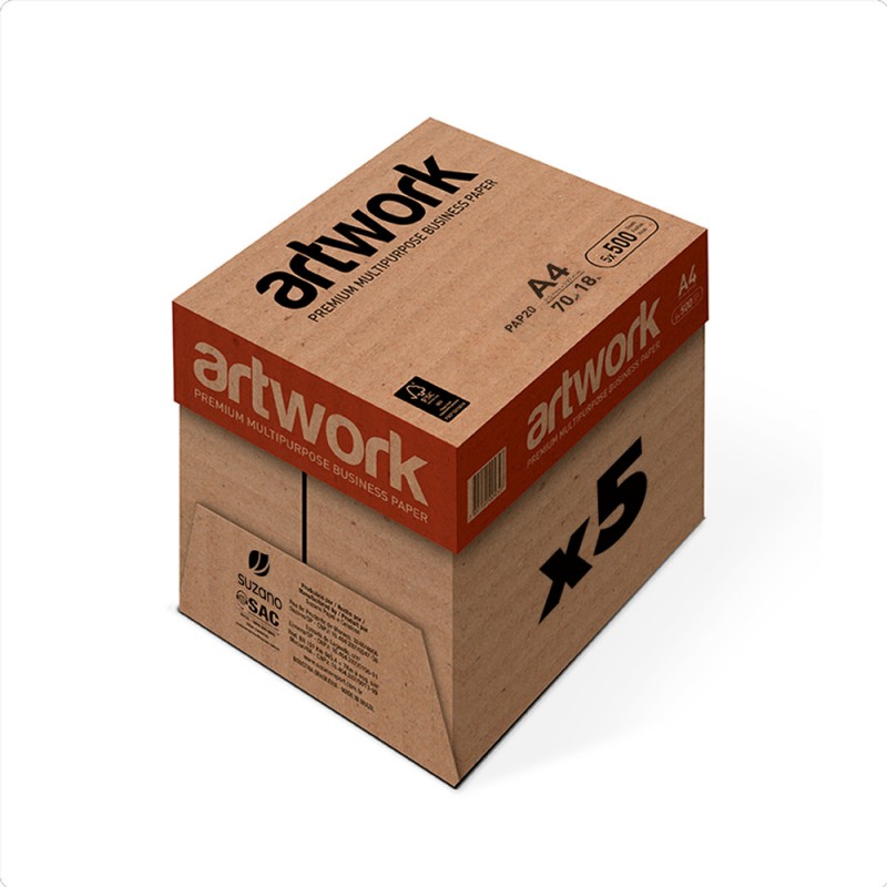 RESMA PAPEL ARTWORK A4 70 GRS X 500 HOJAS CAJA X 5