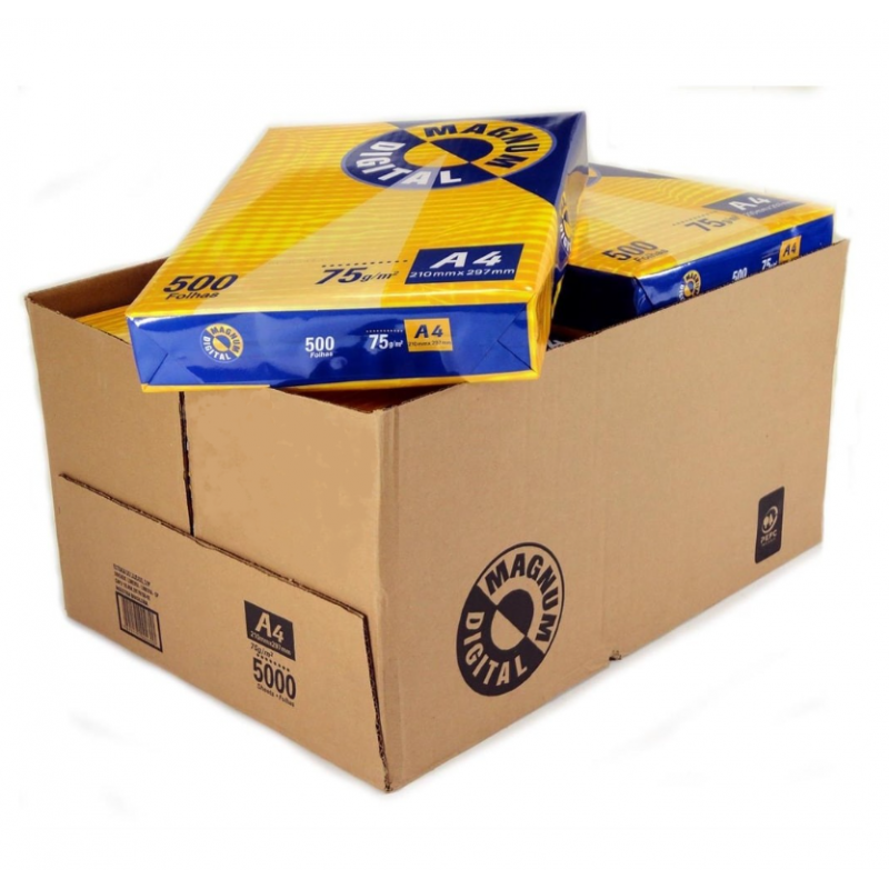 RESMA PAPEL MAGNUM A4 75 GRS X 500 HOJAS CAJA X 10