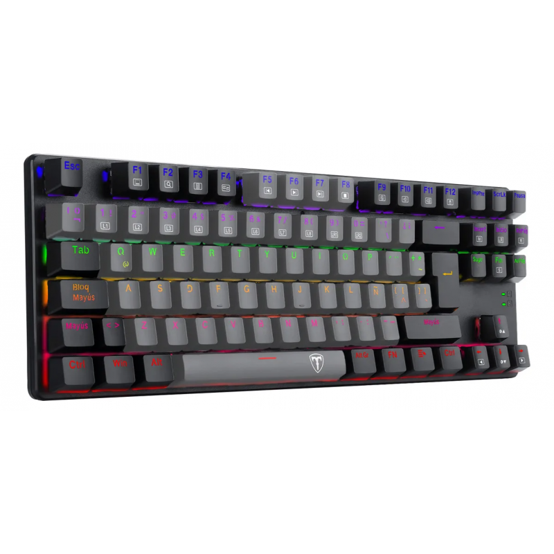 TECLADO T-DAGGER BORA LITE TGK313GB-LIT GREY GAMER