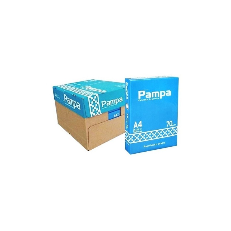 RESMA PAPEL PAMPA A4 70 GRS X 500 HOJAS CAJA X 10