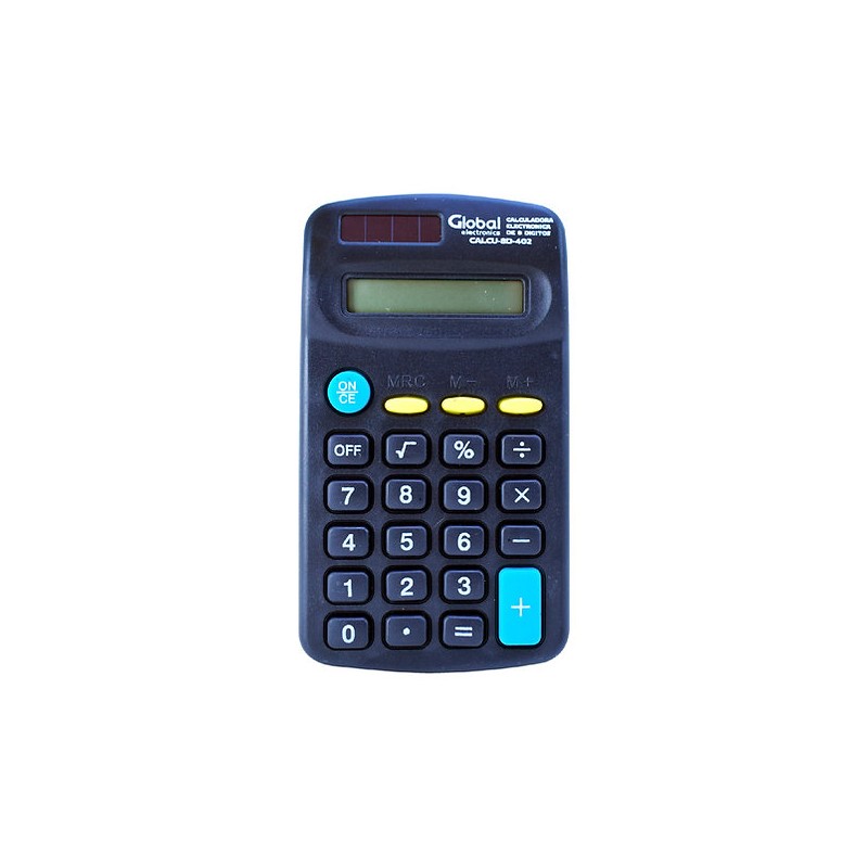CALCULADORA GLOBAL CALCU-8D-402 BOLSILLO 8 DIGITOS