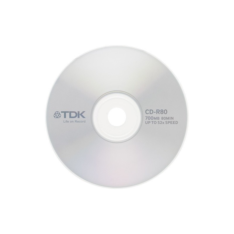CD VIRGEN TDK 80 MIN BULK X100
