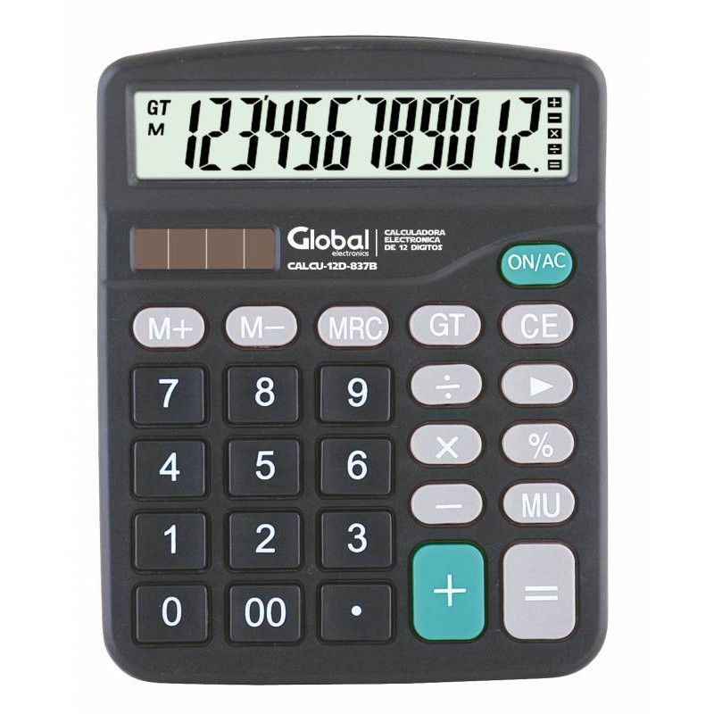 CALCULADORA GLOBAL CALCU-12D-837B 12 DIGITOS