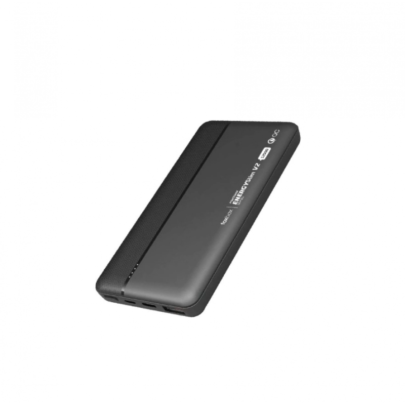 POWER BANK FOXBOX ENERGY SLIM V2 12500 MHA NEGRO