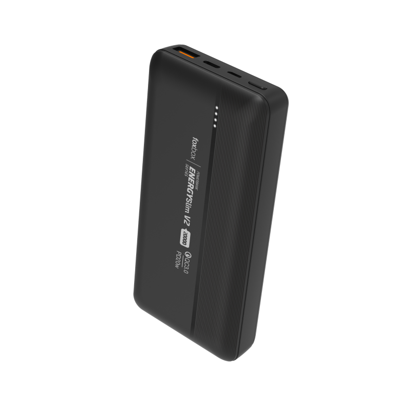 POWER BANK FOXBOX ENERGY SLIM V2 20000 MHA NEGRO