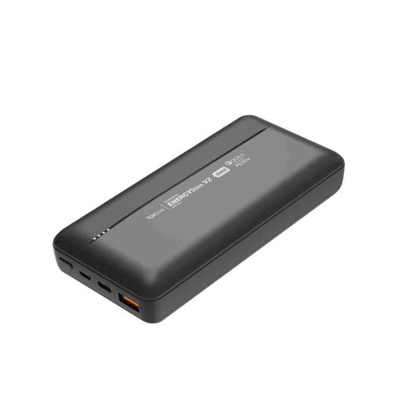 POWER BANK FOXBOX ENERGY SLIM V2 20000 MHA NEGRO