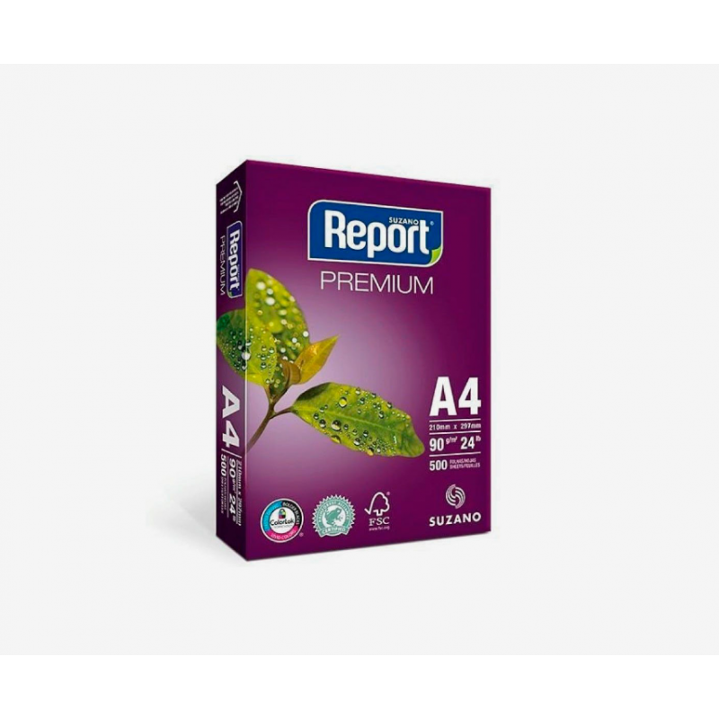 RESMA PAPEL REPORT A4 90 GRS X 500 HOJAS PACKX5*