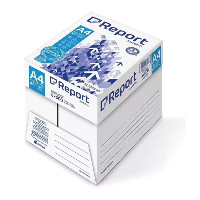 RESMA PAPEL REPORT A4 80 GRS X 500 HOJAS PACKX5