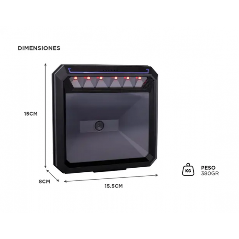 LECTOR GADNIC GTYT324 OMNIDIRECCIONAL USB FIJO 1D/